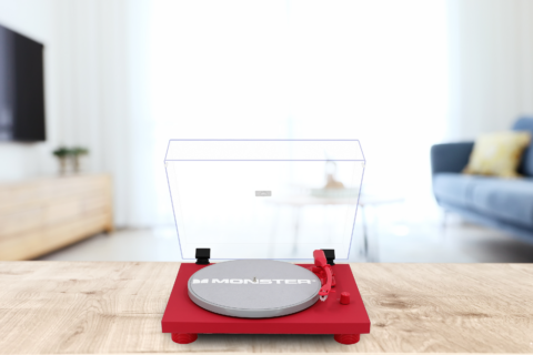 Colour Vinyl Turntables (Red) | Monster